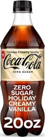 Coca-Cola Holiday Creamy Vanilla Zero Sugar 20oz – Gamescape